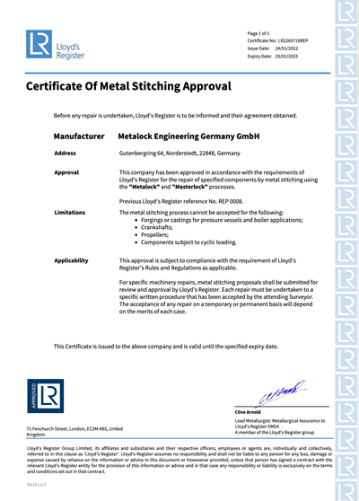 Metalock Engineering Germany