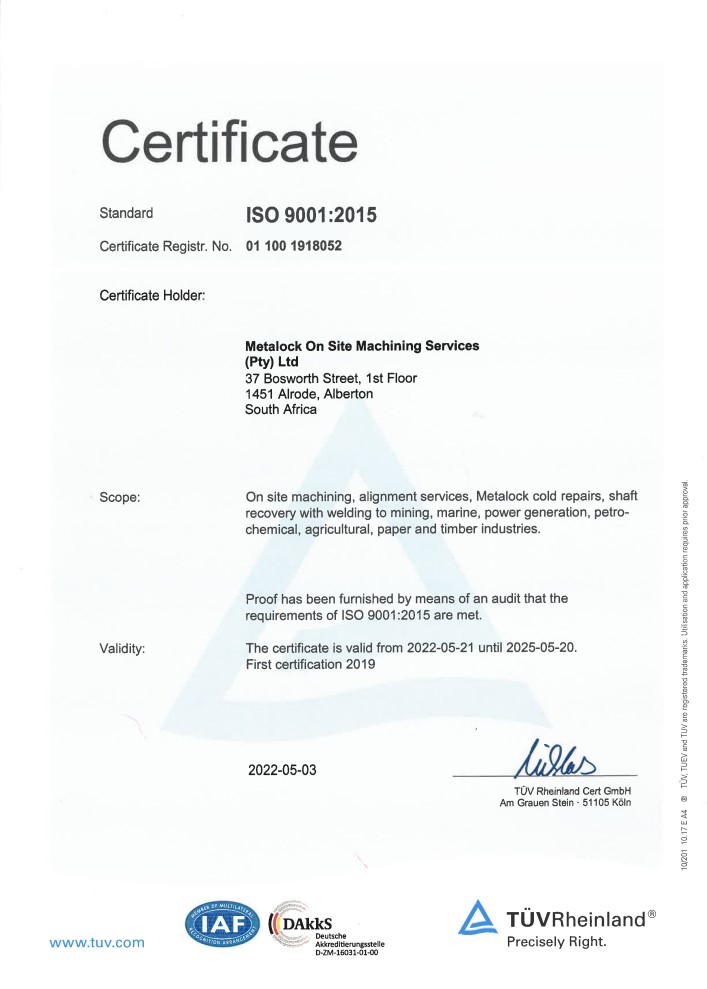 Metalock Engineering RSA